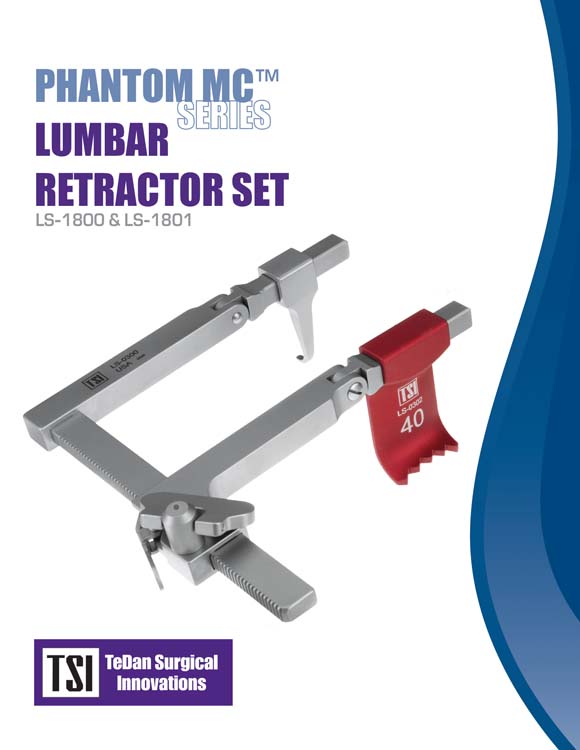 Phantom MC Posterior Lumbar Retractor, Hinged, 120 MM Rack Posterior ...