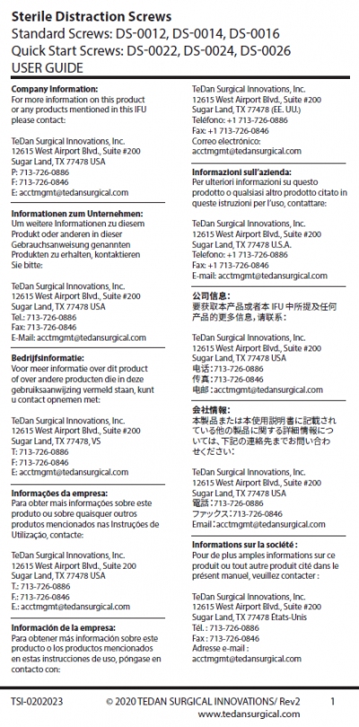 Phantom CS Distraction - Tedan Surgical Innovations
